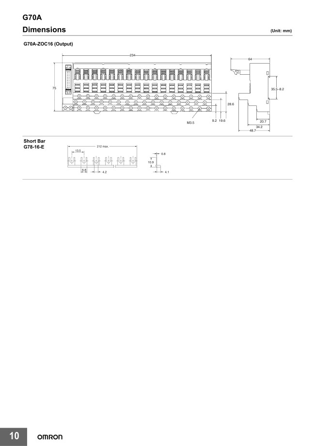 Opción para terminal de relé G70A-ZOC16 from OMRON | MISUMI