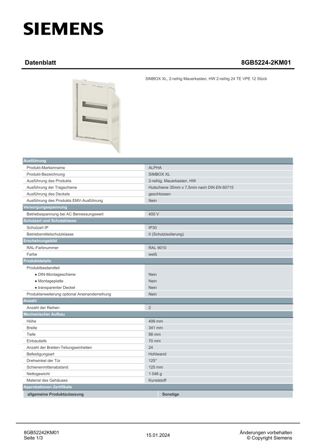 SIMBOX XL, Caja de pared de 2 niveles from SIEMENS | MISUMI